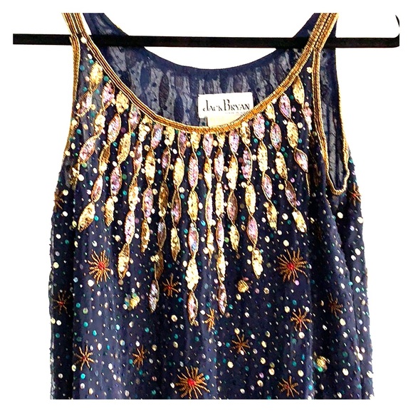 Vintage | Tops | Vintage Beaded Sequence Tank | Poshmark